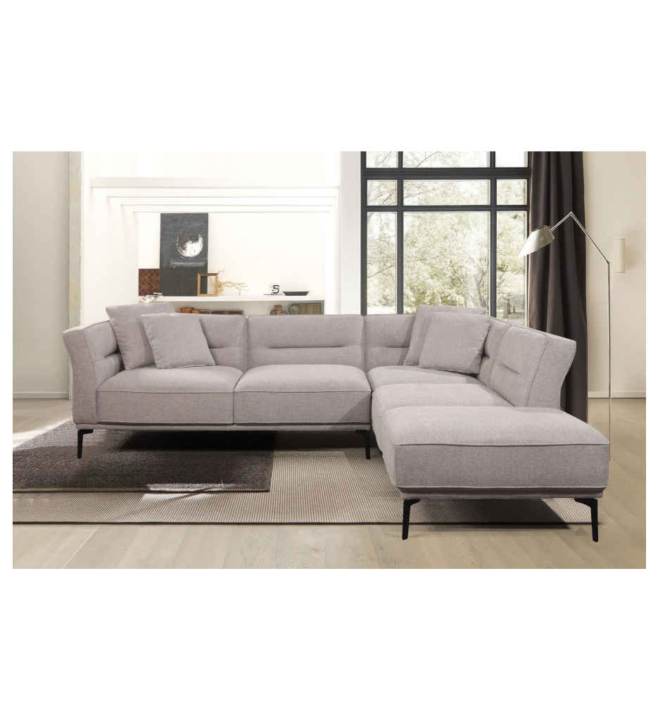 #ANGLE D-SECT SOFA-2 SEATER + CHAISE W/4 PILLOWS-20030-L3-BELFAST 41 ...